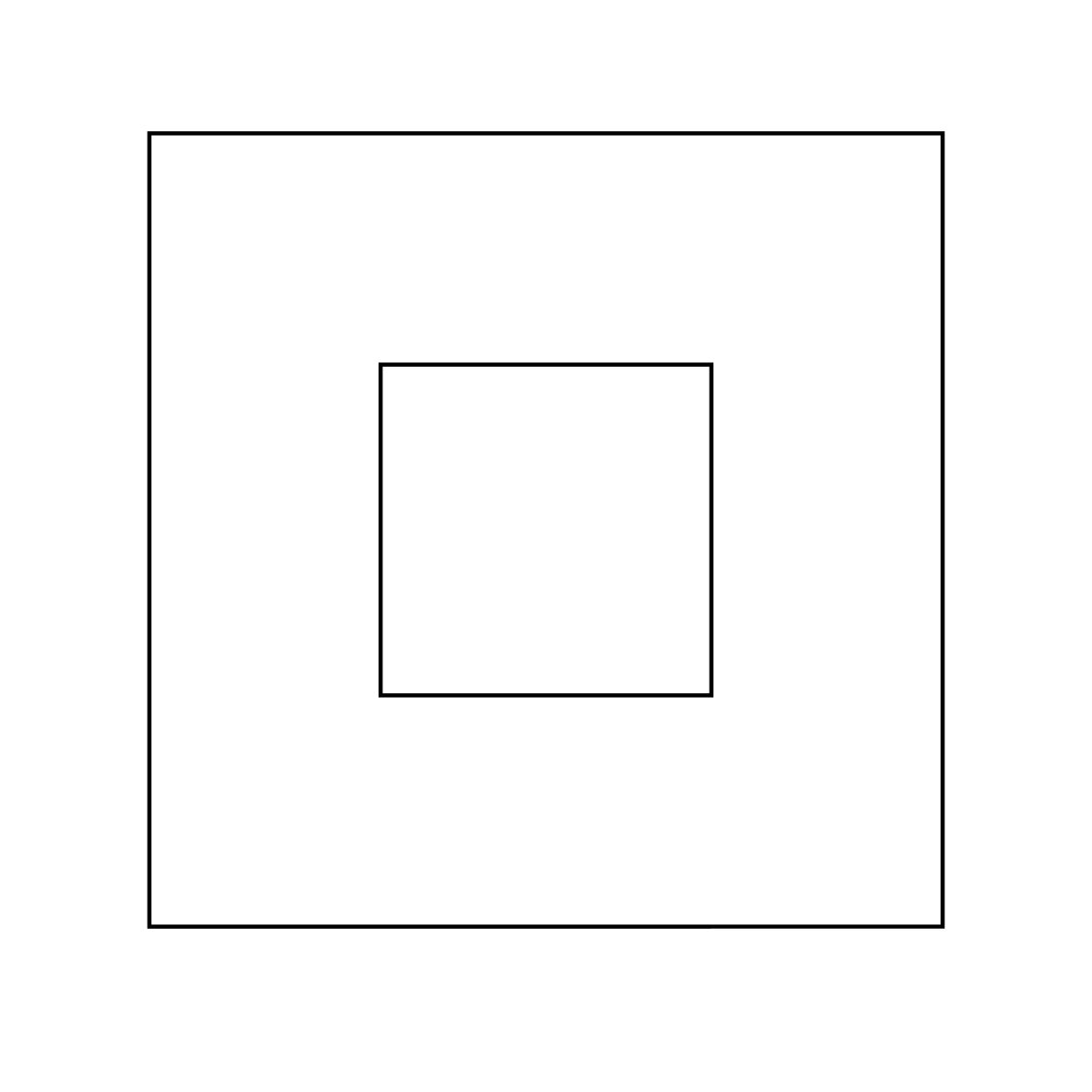 Kagedeko Skabelon - Firkant - Skabelon - Kagedeko