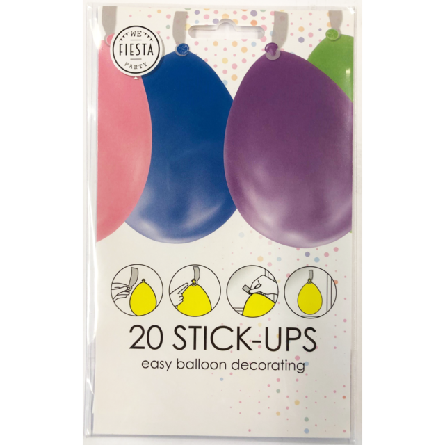 Ballon Stick-up - 20stk - Diverse - Kagedeko
